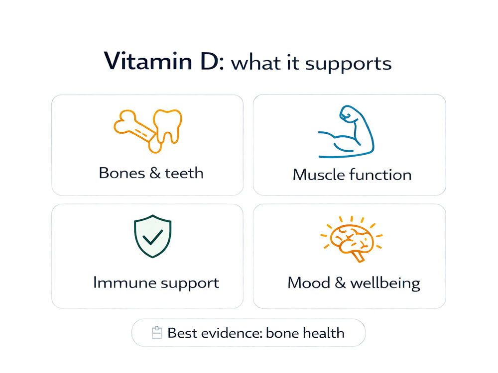 Vitamin D for Walkers: Benefits, Dosage, Deficiency, Sun & Supplements ...